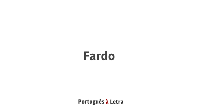 Fardo | Português à Letra